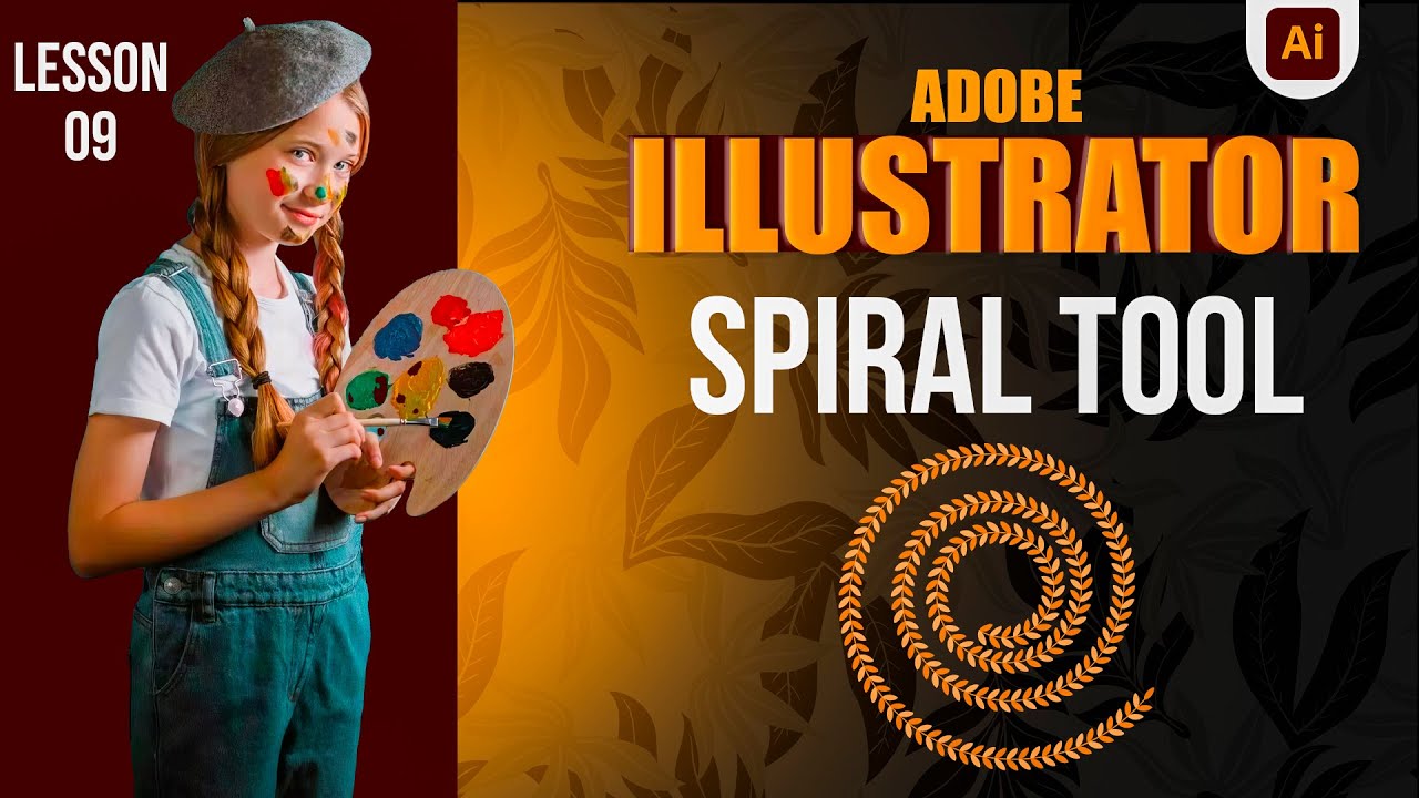Illustrator Tutorials 2025 | Spiral Tool | J Art - YouTube