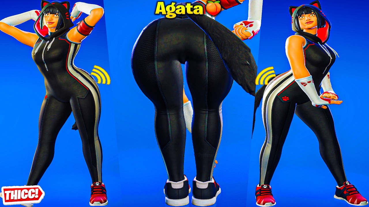 Fortnite Ágata Skin Showcase Thicc 🍑😍 Top Tiktok Dances And Emotes 😘 New