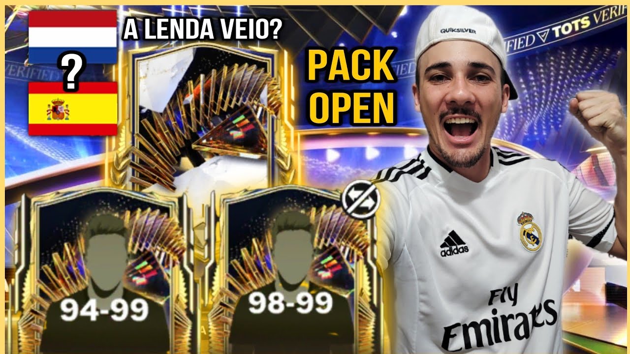 MAIS UM ÍDOLO! 🔥 PACK OPEN EM BUSCA DO CRUYFF 99 🇳🇱 - FC MOBILE 24 ...