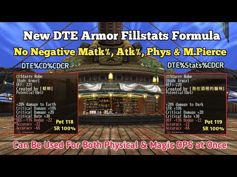 Toram Online - New DTE Armor Fill Stats Formula Without Negative Matk ...