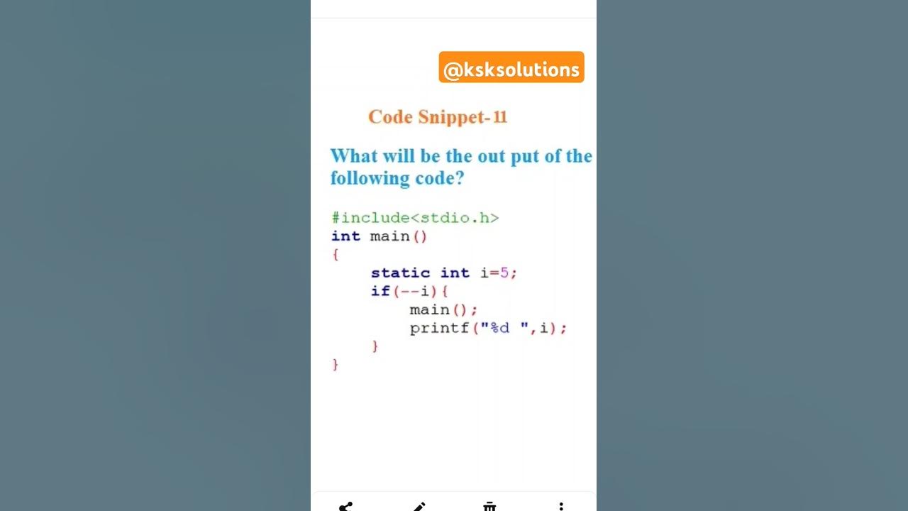 C Code Tips 11 What Will Be The Output Of The Code Ccoding Logical Coding Youtube