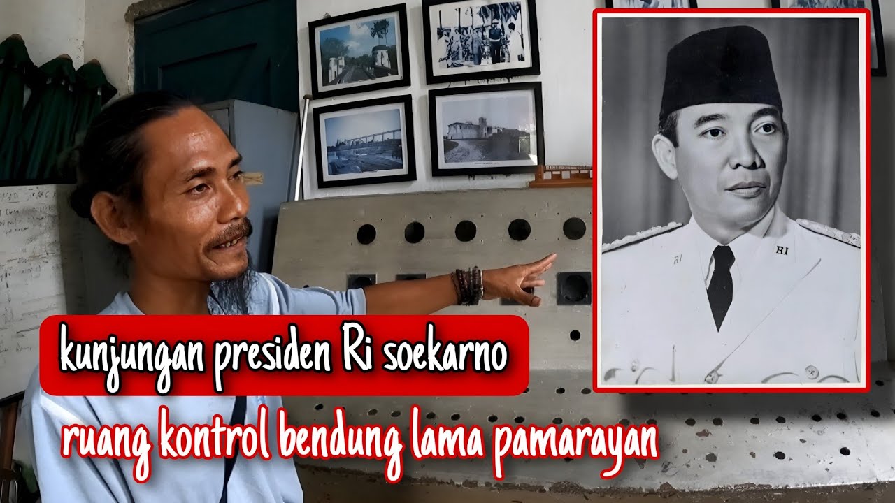 sejarah !! pernah dikunjungi presiden soekarno !! Ruang kontrol bendungan lama pamarayan - YouTube