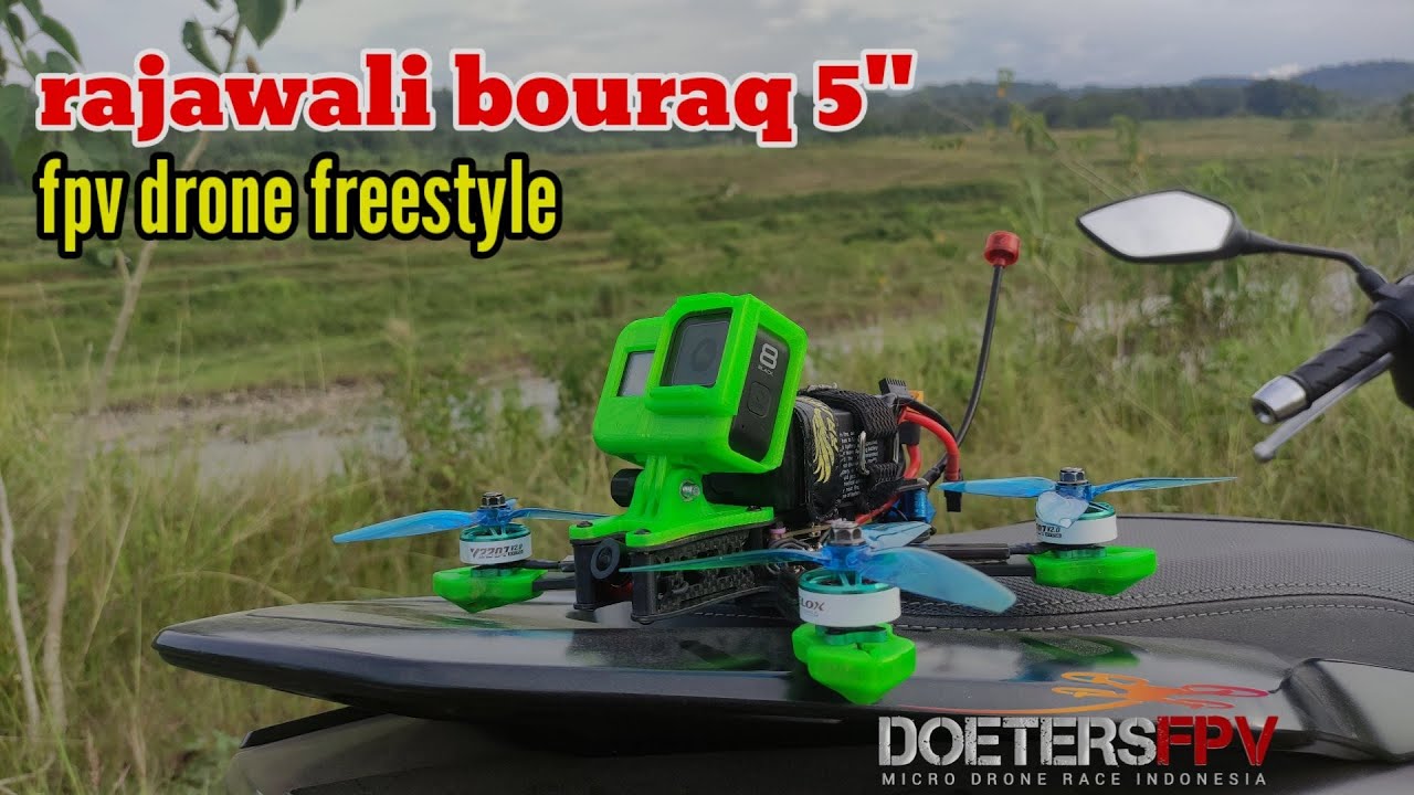 Fpv drone freestyle - practice at ricefield - YouTube