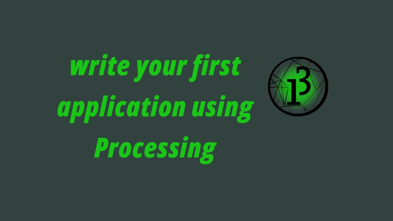 Write An Application Executable File With Exe Extension With Processing 3 Youtube