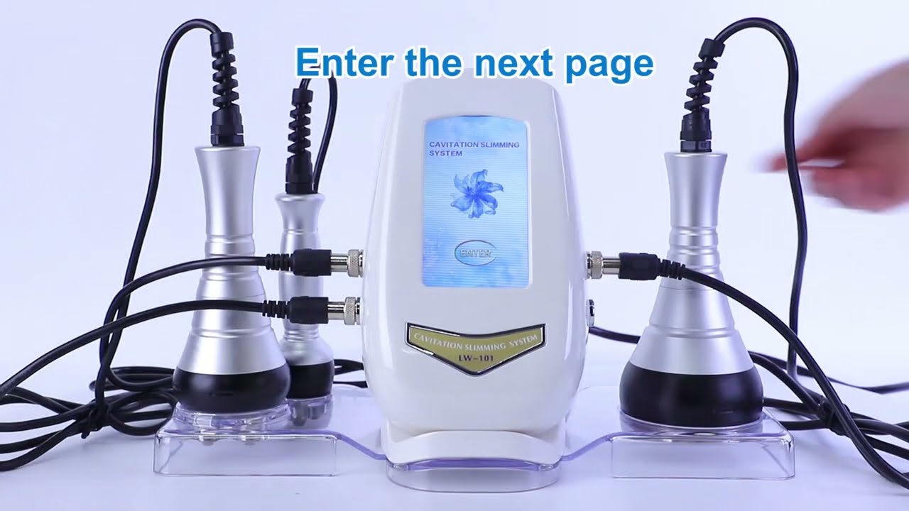 skincare options 3 in 1 ultrasonic cavitation machine - YouTube