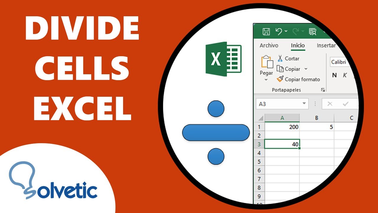 DIVIDE CELLS In EXCEL YouTube DIVIDE CELLS In EXCEL YouTube
