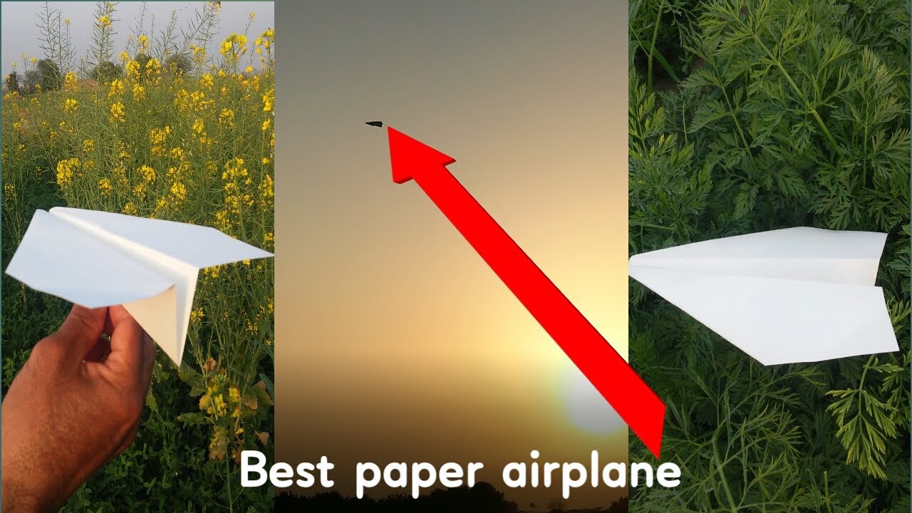 How to fold paper airplanes that fly far - longest flying paper ...
