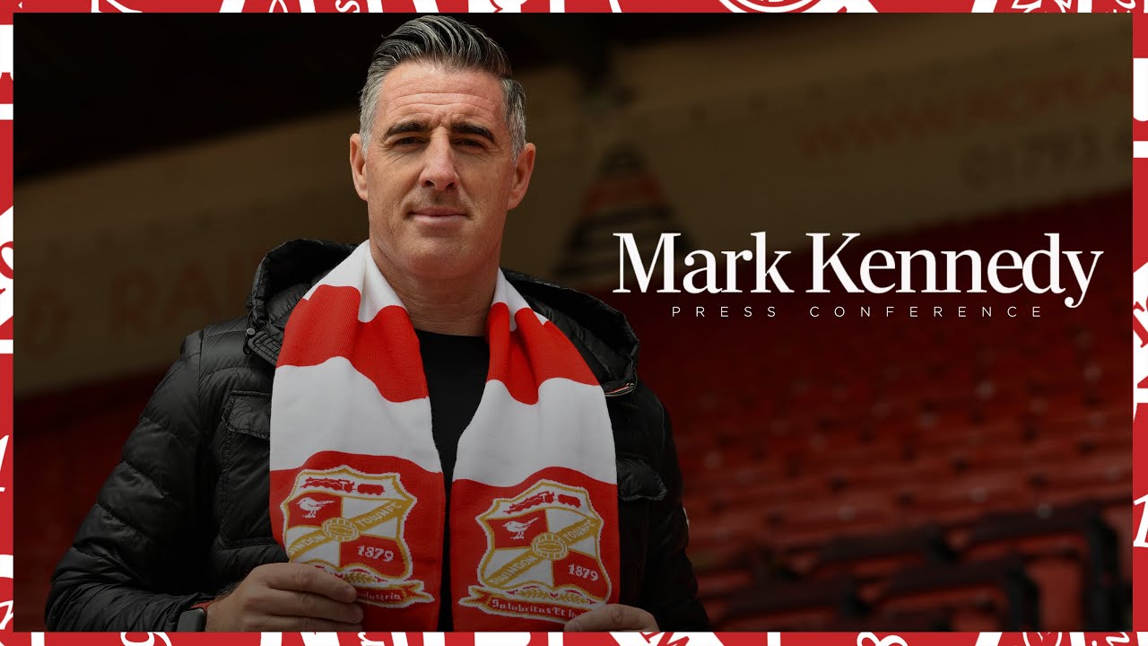 Press Conference: Mark Kennedy joins Swindon Town as Head Coach - YouTube