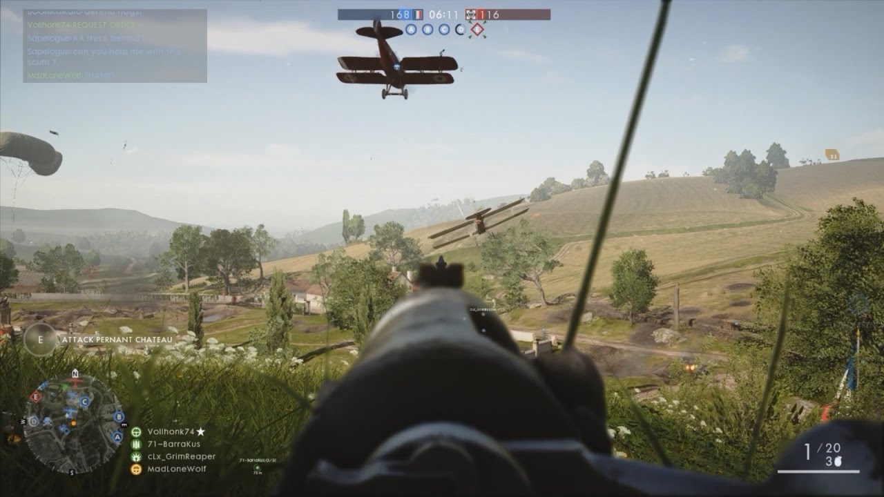 Battlefield 1 Soissons - Sniping Vehicles as the Tank Hunter Elite ...