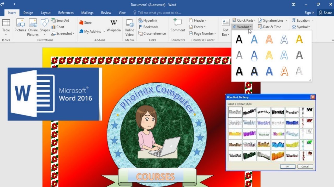 How To Use Wordart In MS Office 2016 And Update Version YouTube how-to-use-wordart-in-ms-office-2016-and-update-version-youtube