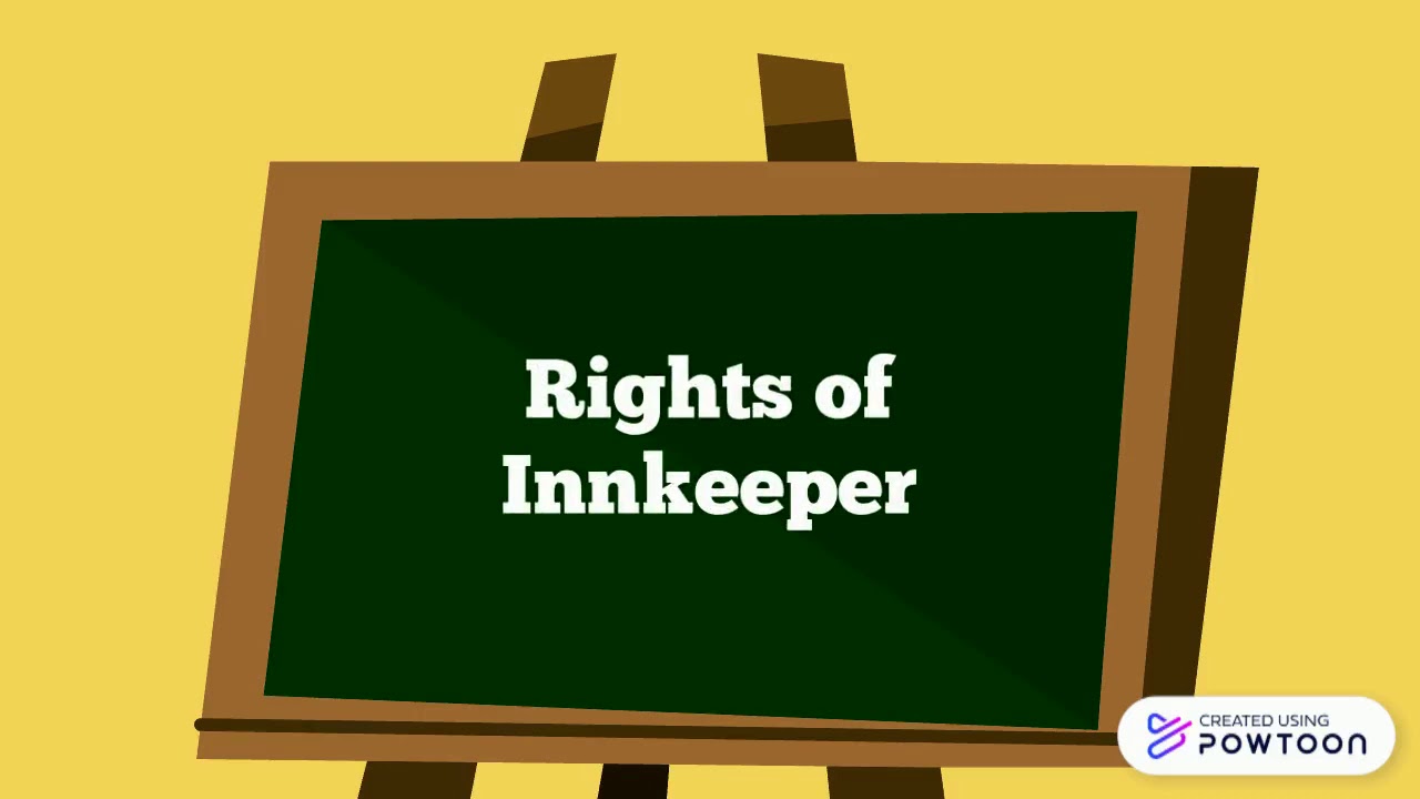 What are the rights and duties of an innkeeper ? - YouTube