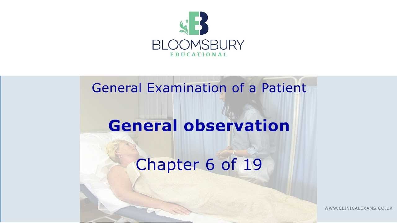 General observation (6) General examination of a patient - YouTube