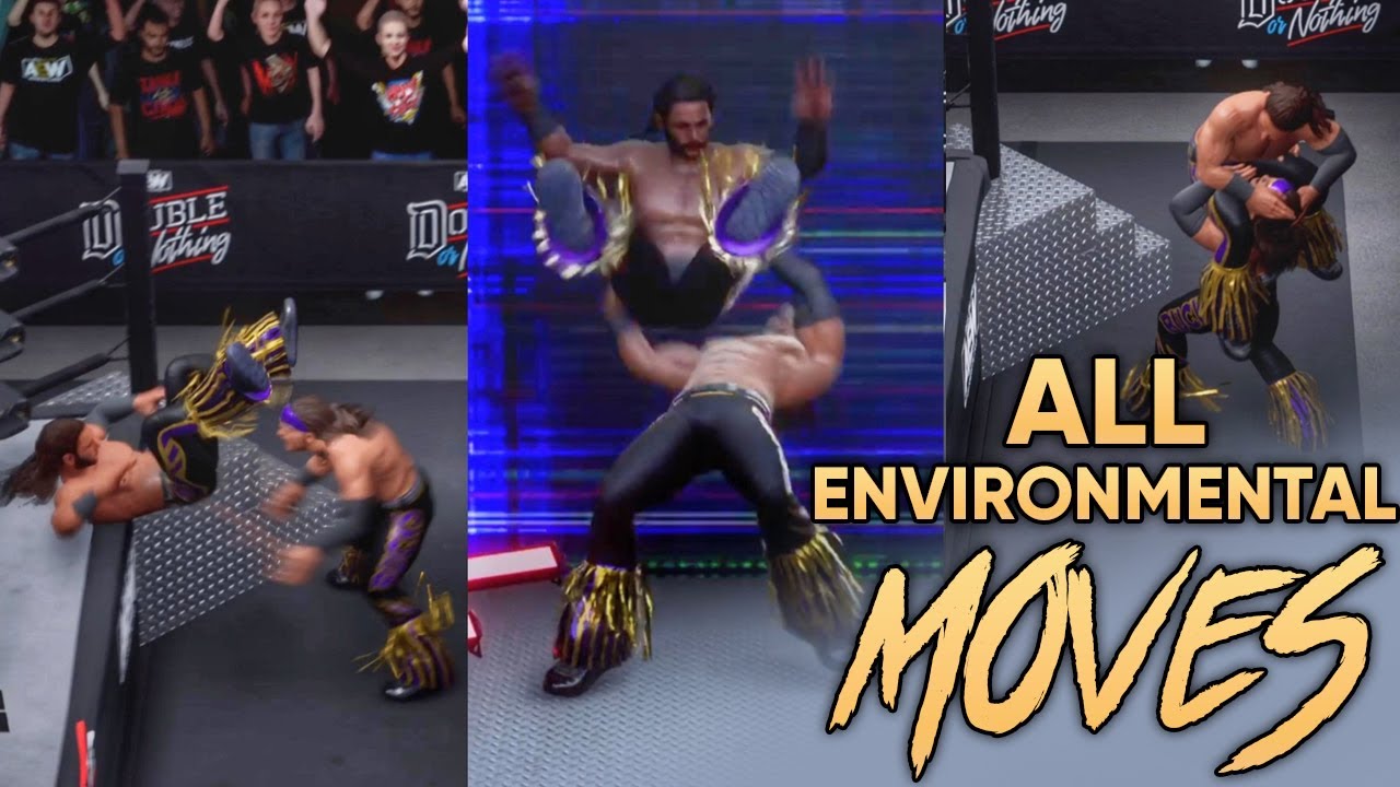 AEW: Fight Forever | All Environmental Moves - YouTube