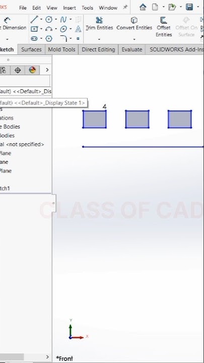 How to use Linear sketch pattern in Solidworks #shorts #solidworks #autocad #tutorial #btech ...