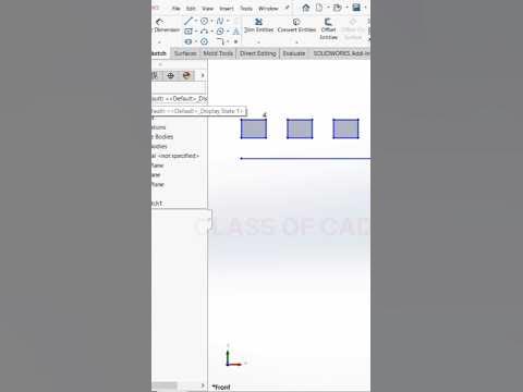 How to use Linear sketch pattern in Solidworks #shorts #solidworks #autocad #tutorial #btech ...