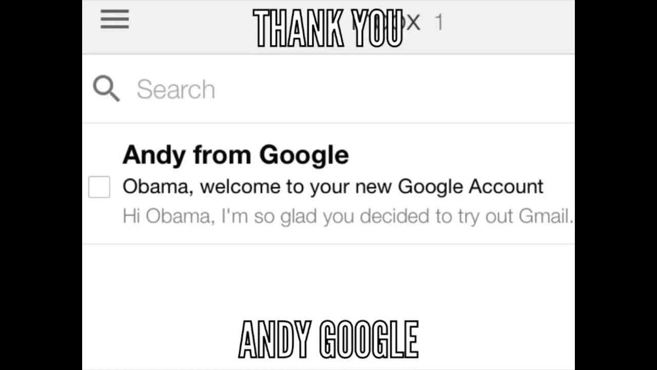 Thank You Andy Google - YouTube