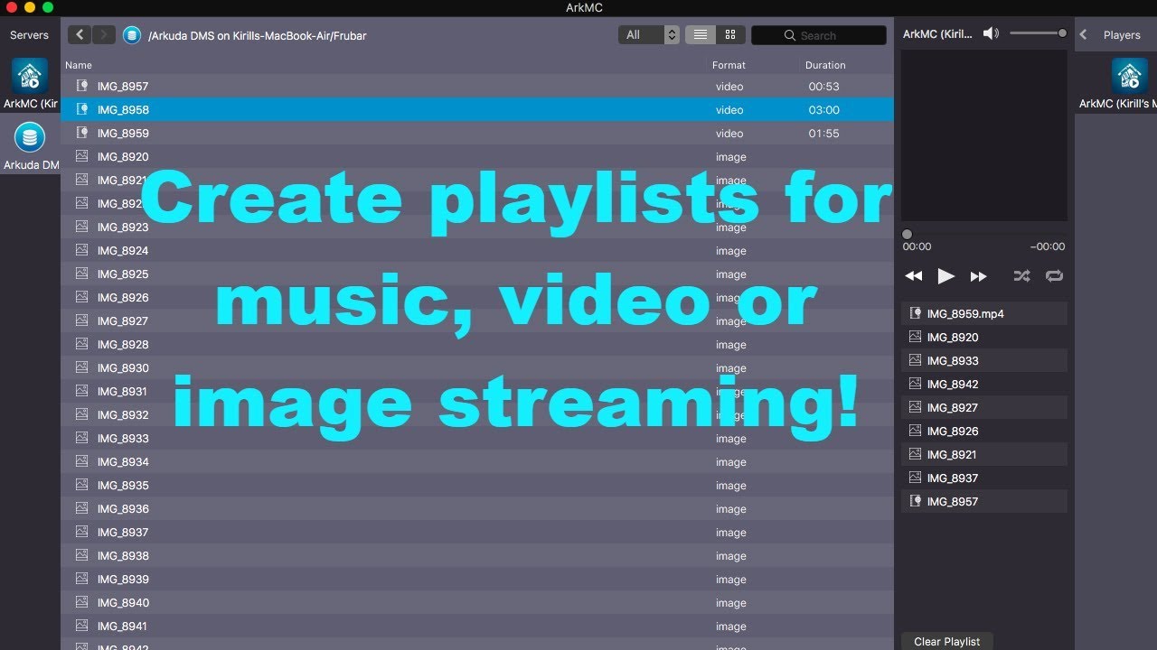 How to create various playlists for music,video or image streaming ...