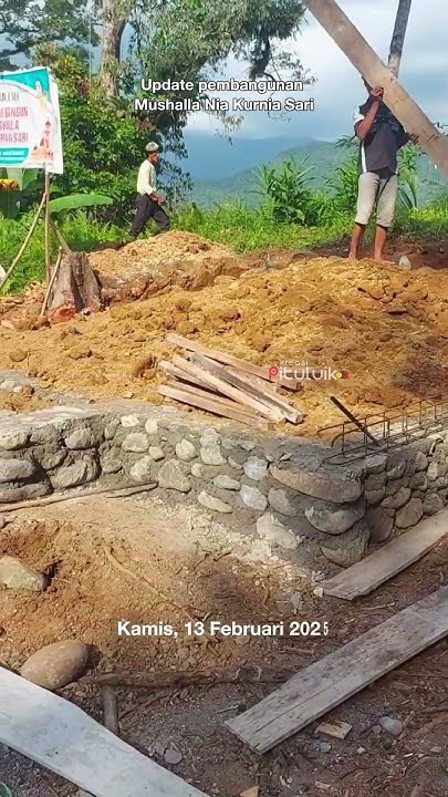 Update pembangunannya Mushalla Nia Kurnia Sari #niakurniasari - YouTube
