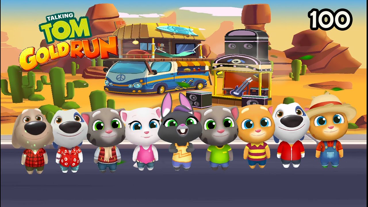 Talking Tom Gold Run Update Gameplay/ Walkthrough Part - 100 (FHD) Full ...
