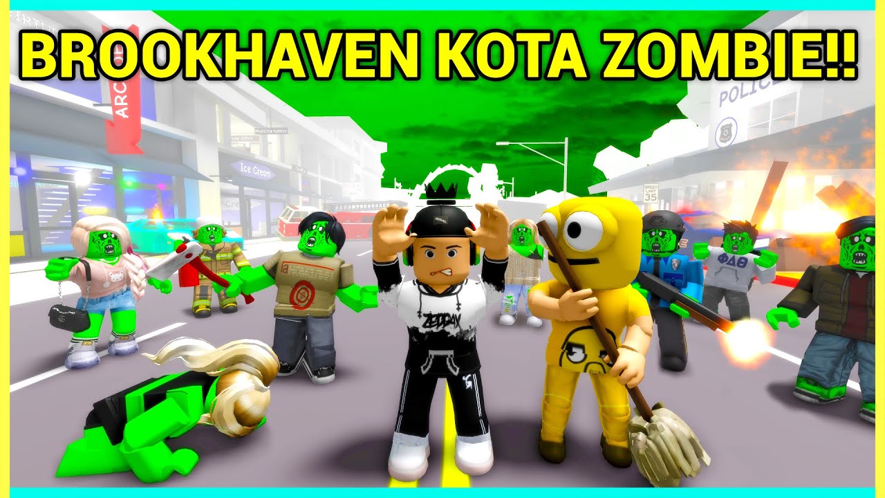 KOTA BROOKHAVEN Berubah Jadi KOTA ZOMBIE!! (Roblox Brookhaven 🏡RP ...