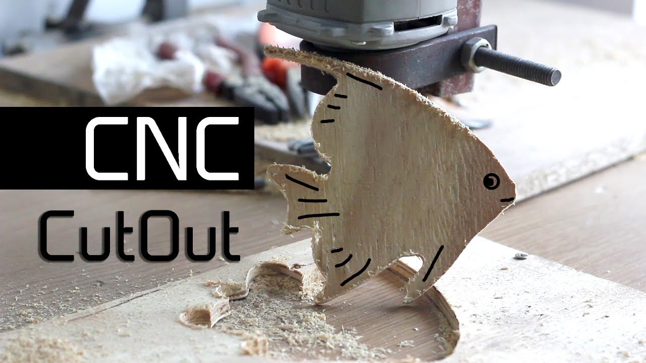 DIY CNC Gantry/Desktop Router - CutOut Demonstration - YouTube