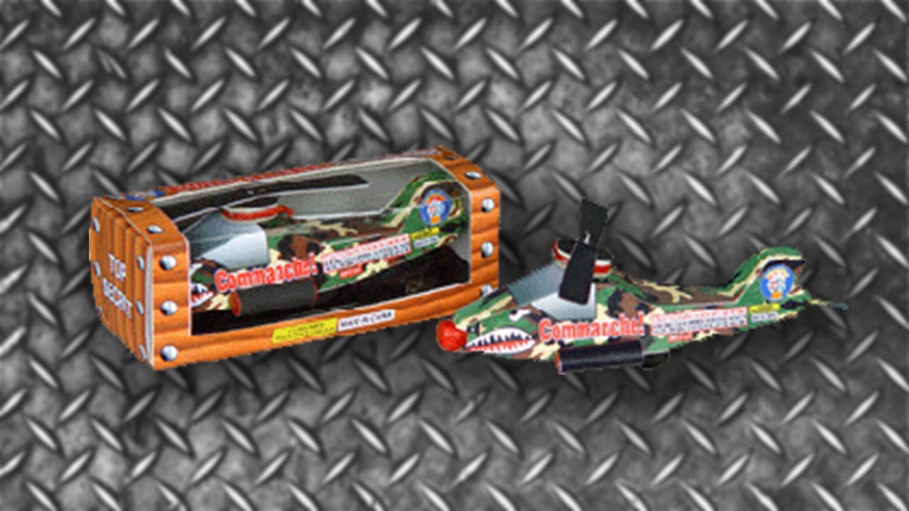 Commanche Helicopter - Novelty Firework by Brothers - YouTube