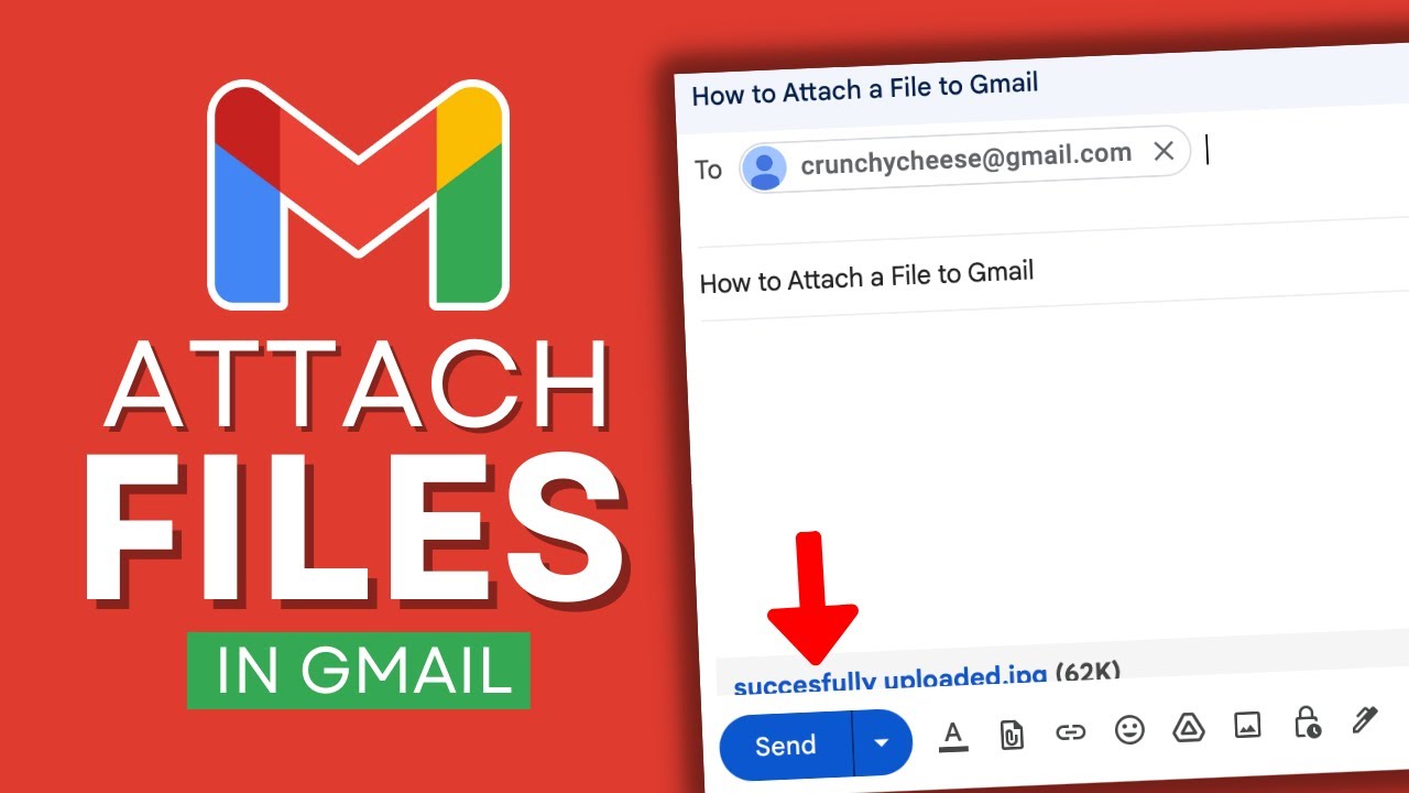 How to Attach a File to Gmail - YouTube