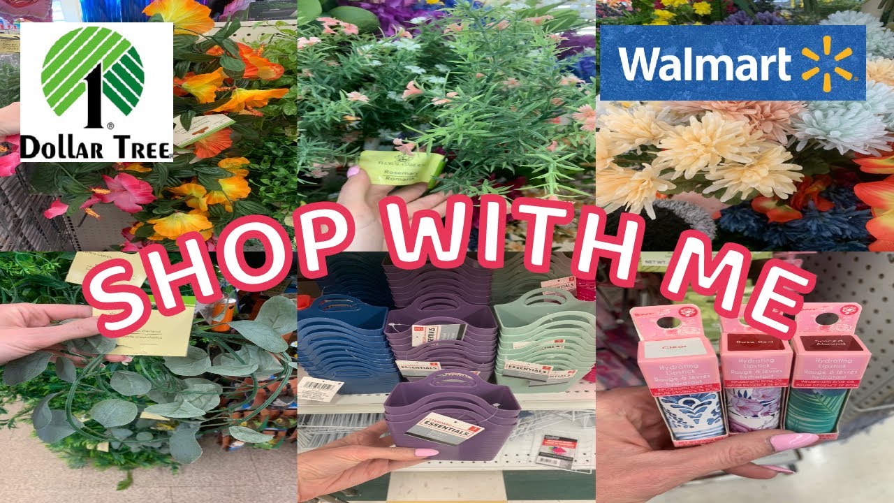 NEW SHOP WITH ME AT DOLLAR TREE !! BONUS WALMART SHOP WITH ME! SUMMER ...