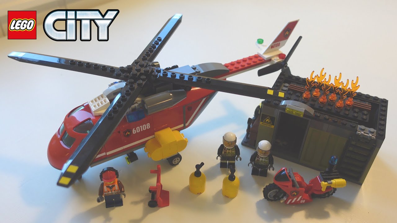 Lego City 60108 Fire Response Unit (2016) - YouTube