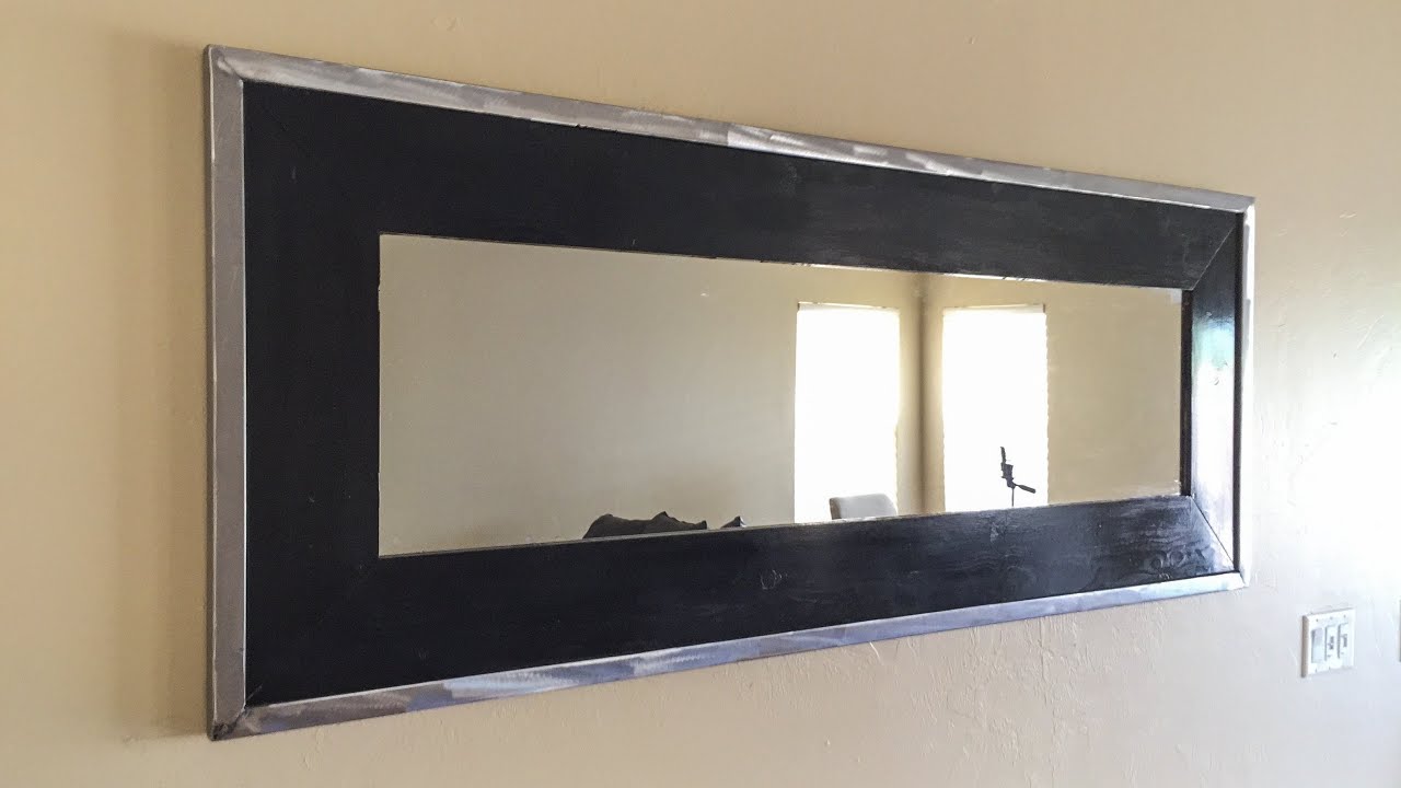 DIY Framed Mirror // Welding and Woodworking - YouTube