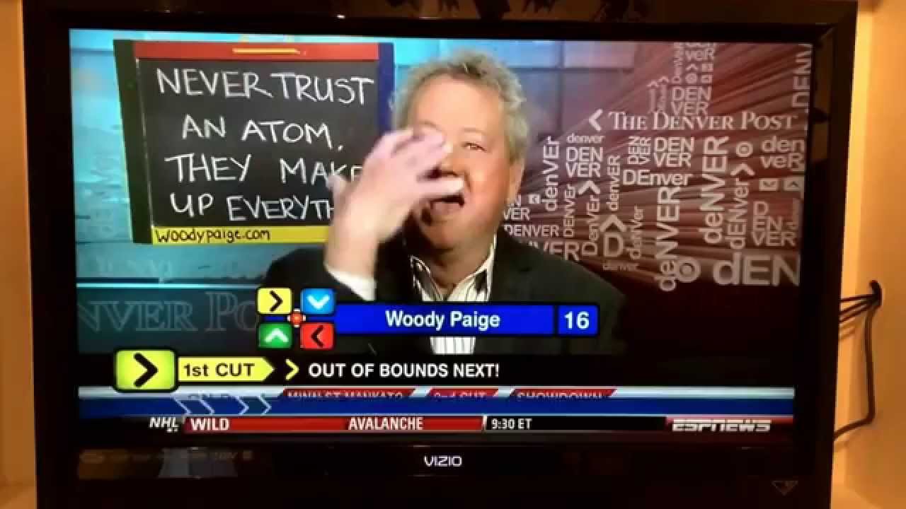 Woody Paige middle finger on Around the Horn - YouTube