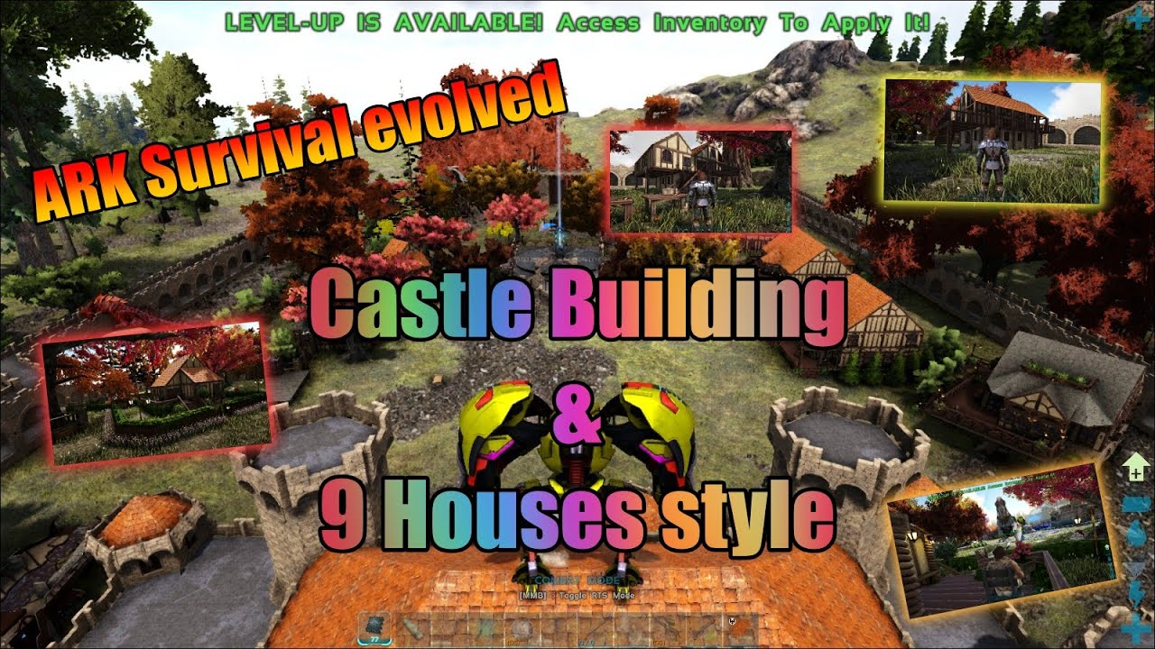 ARK Survival evolved | Castle Building with 9 Houses style | REDz - YouTube