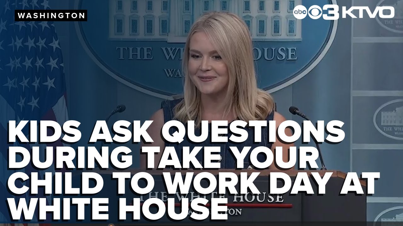 Kids ask questions during Take Your Child to Work Day at White House ...
