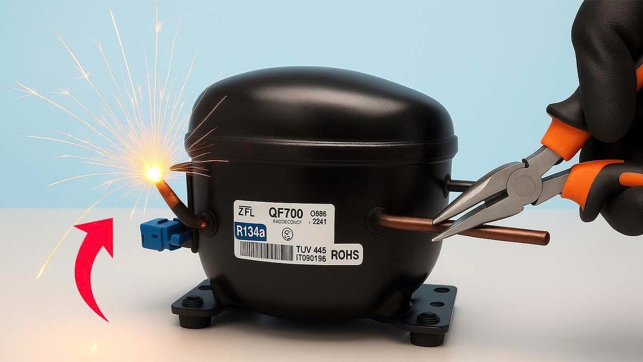 No one knows that refrigerator compressor is a gold mine! Try reusing ...