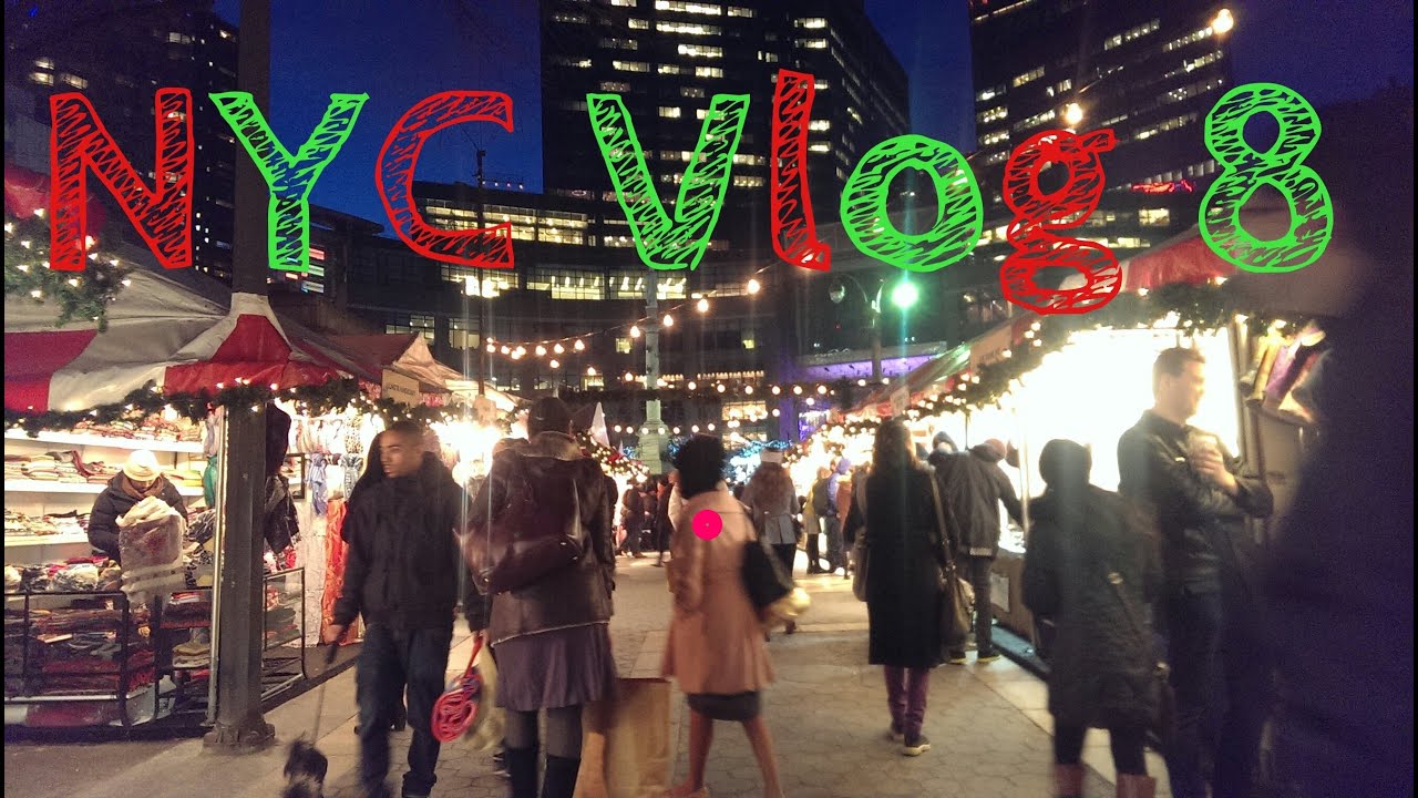 Christmas Market fun - NYC Vlog Week 8 - YouTube
