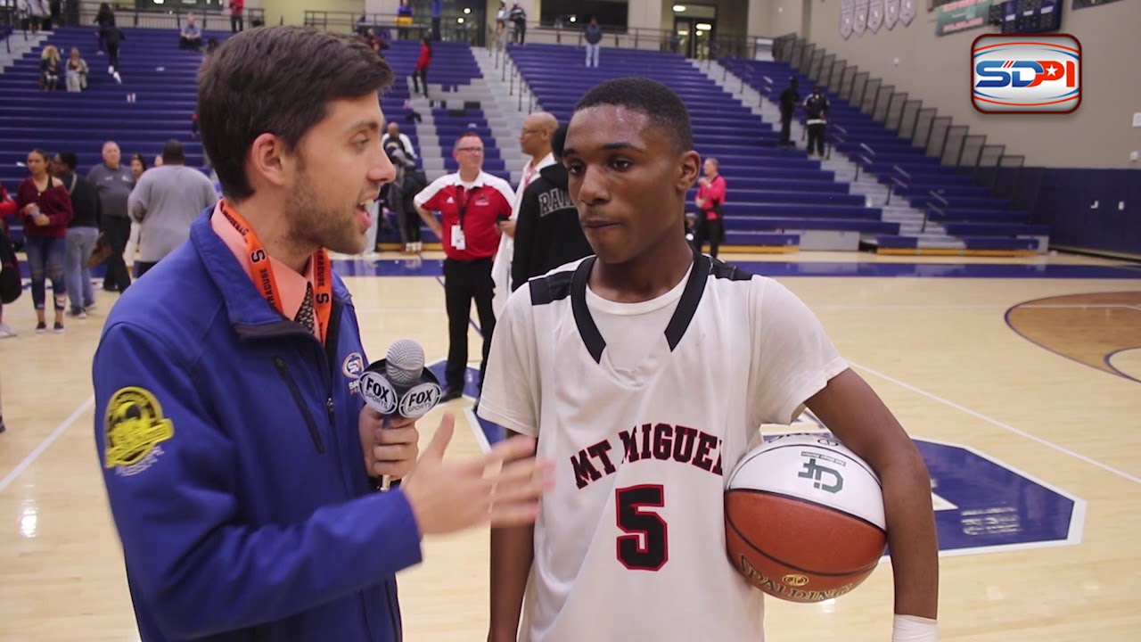 San Diego Boys Basketball: Post game interview with James Allen - YouTube
