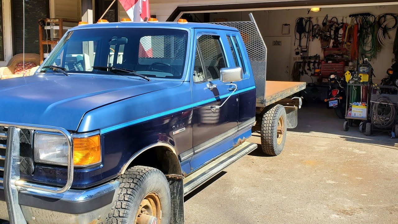 OBS Ford F250 Custom Flat Deck Build - Part 4 - Headache Rack - YouTube