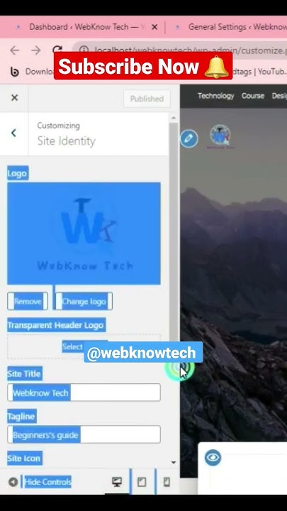 Method 2 🤔 - How to Change Wordpress Site Title, Tagline #shorts #wordpress #explore # ...
