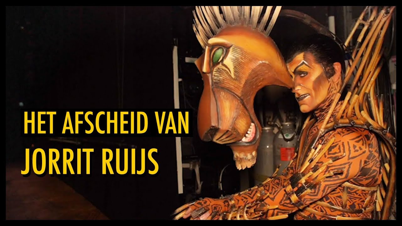 Jorrit neemt afscheid van zijn rol | The Lion King - YouTube