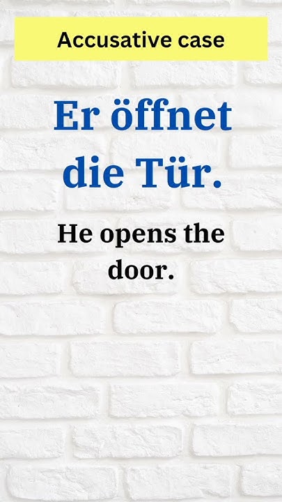 German Accusative Case #learngerman #grammar #germanlanguage #ytshorts ...