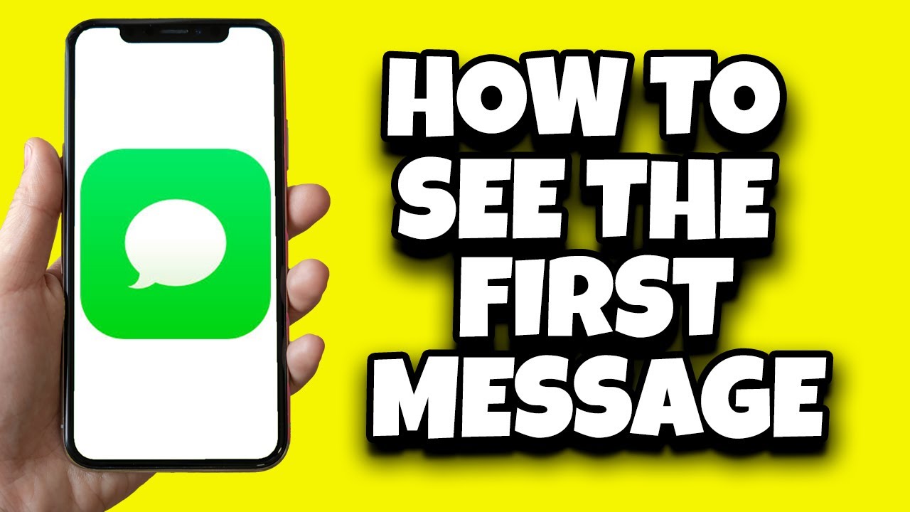 How To See The First Message On IMessage Without Scrolling Fast YouTube How To See The First Message On IMessage Without Scrolling Fast YouTube