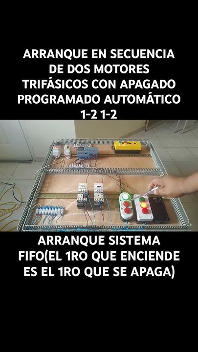 ARRANQUE EN SECUENCIA DE DOS MOTORES TRIFÁSICOS SISTEMA FIFO - YouTube