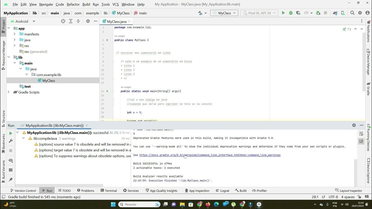 Desenvolvimento de Apps Android com Java e Kotlin aula 04 - Comentários ...