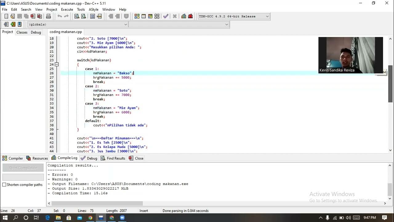 UAS PENGANTAR CODING - YouTube