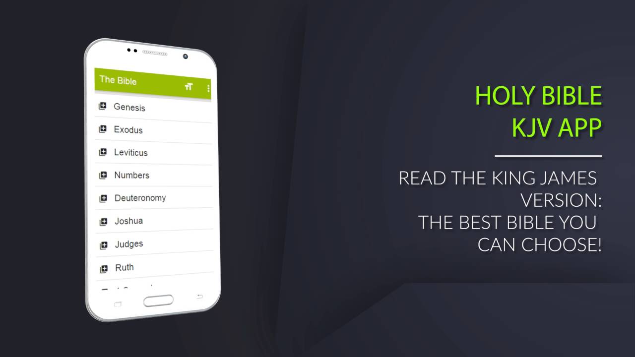Holy Bible KJV App - YouTube