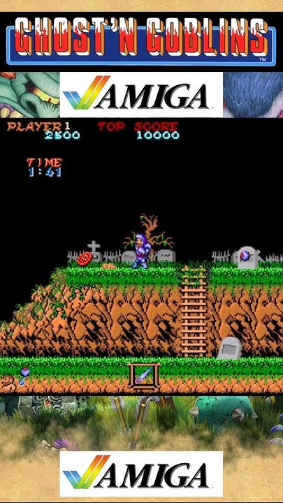Ghosts ’n Goblins 🔥⚡ 魔界村 🔥⚡ Amiga 500 #amiga #commodore #capcom #shorts - YouTube