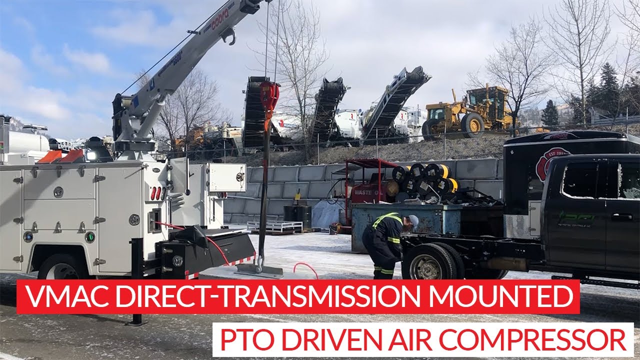 VMAC Direct-Transmission Mounted PTO Driven Air Compressor - YouTube