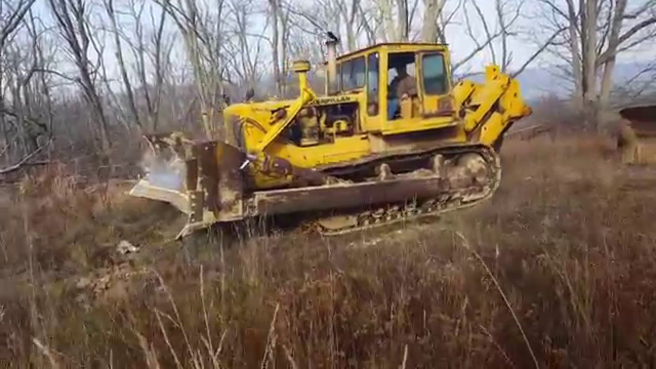 Cat Caterpillar D8H Dozer Running - YouTube