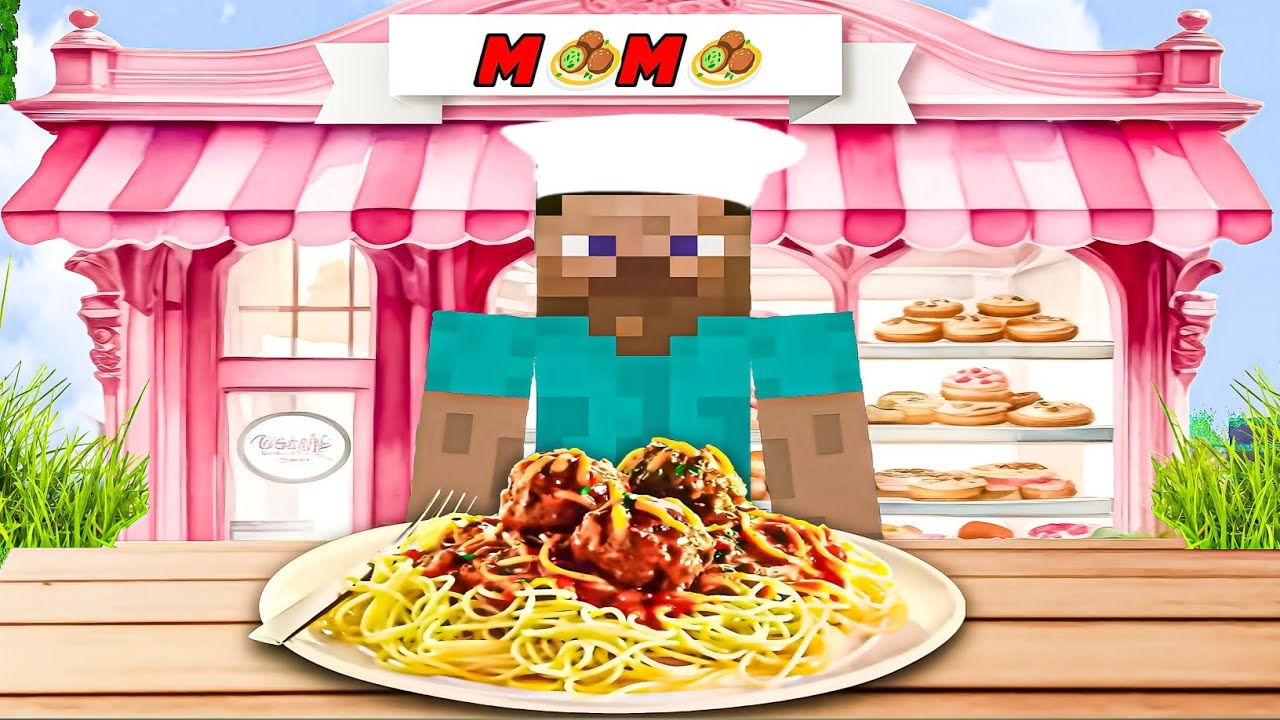 MOMO FOOD IN MINECRAFT STORE - YouTube