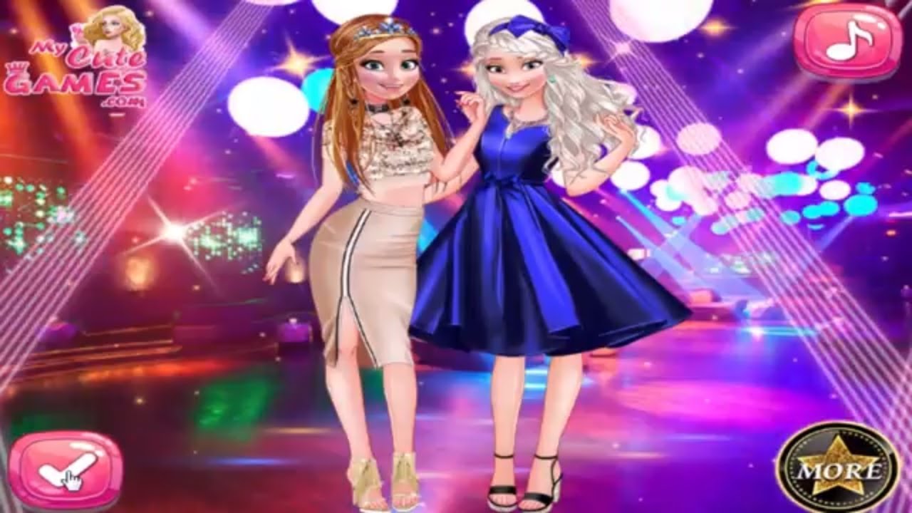 Disney Frozen Games Elsa and Anna Disney Style Vlog Party Prep - YouTube